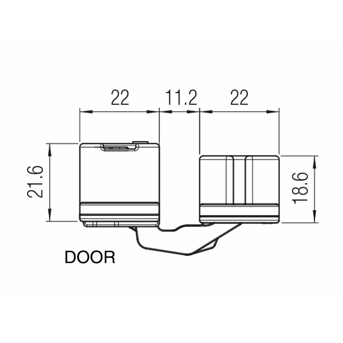 Interfer S. A. - Dobradiça Kubika KubiCenter K6400, dourado satinado